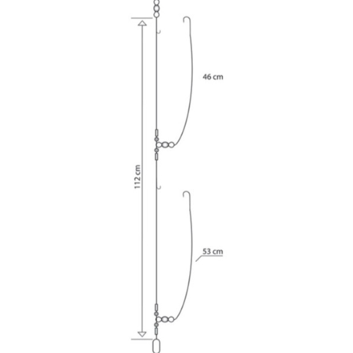 Mustad | Two Hook Clipped Up Rig – Wildhunter.ie